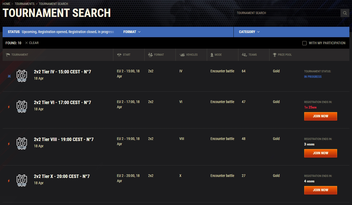 Tournament Guide | Full Guide