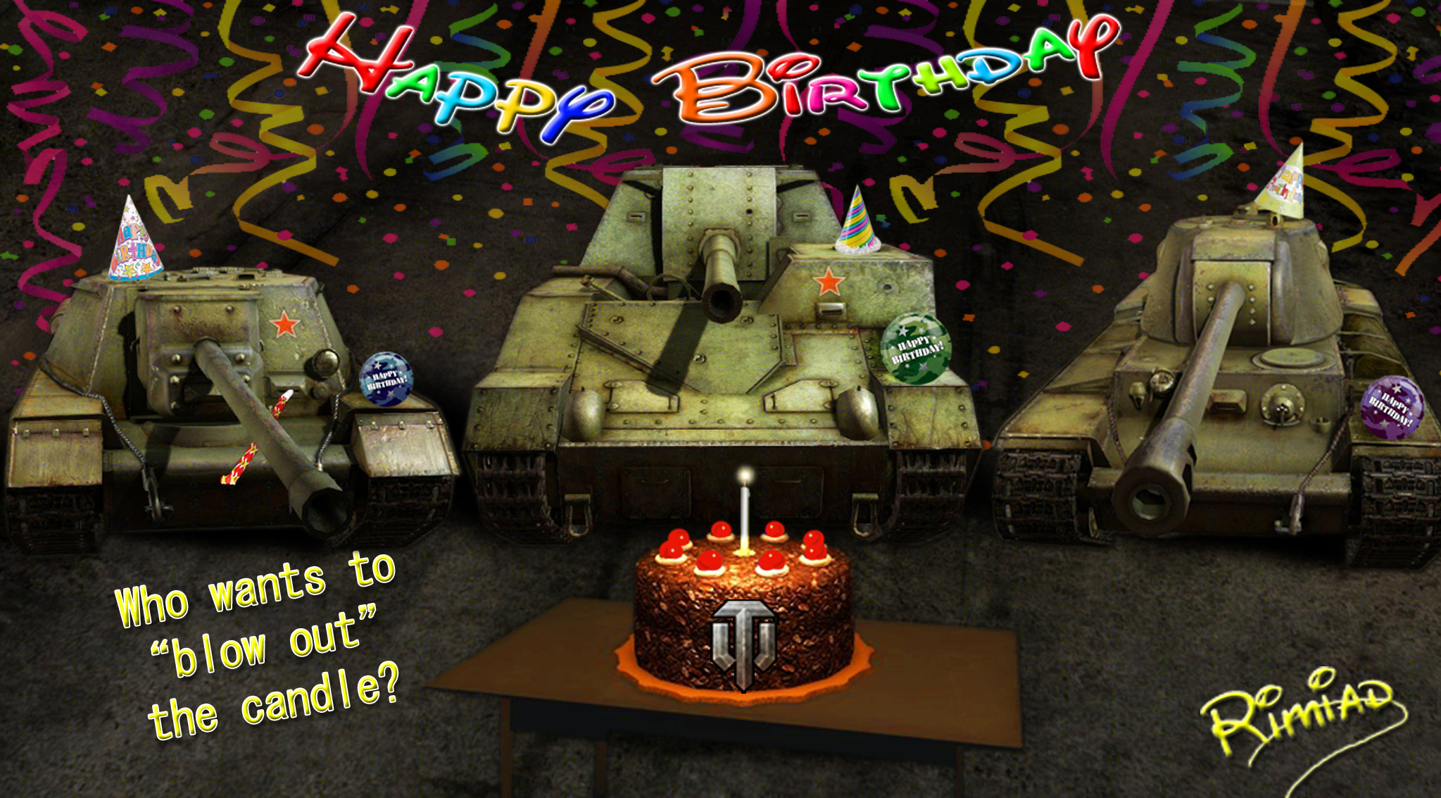 Birthday Cards | Tanks: World of Tanks media—the best videos and stories